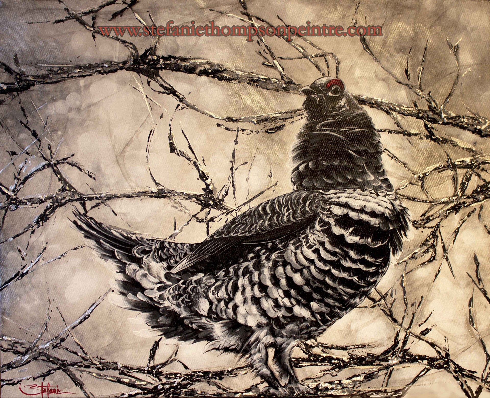 Jolie perdrix | Portfolio | Stéfanie Thompson Artiste-peintre