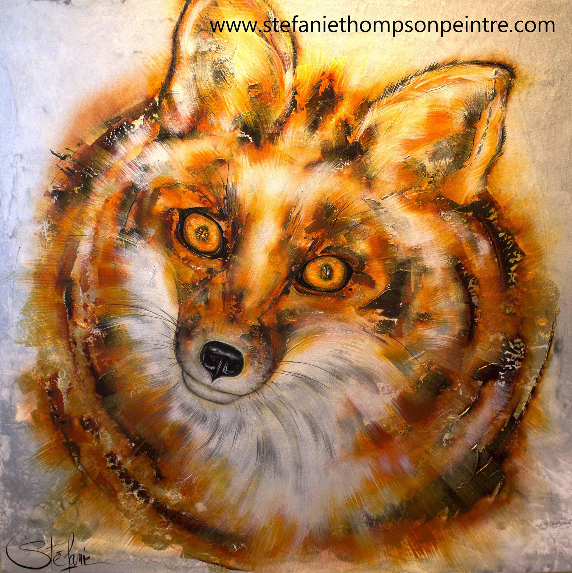 Renard Roux-doré | Portfolio | Stéfanie Thompson Artiste-peintre